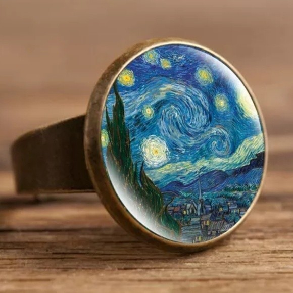 Jewelry | Vincent Van Gogh Famous Paintings Ring Starry Night | Poshmark